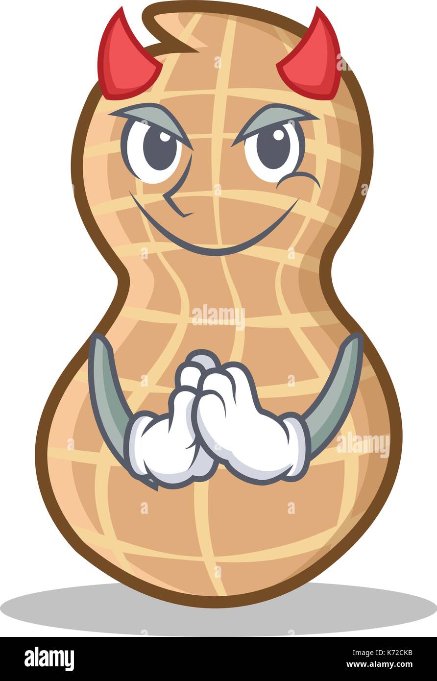 Devil peanut character cartoon style Stock Vector Image & Art - Alamy