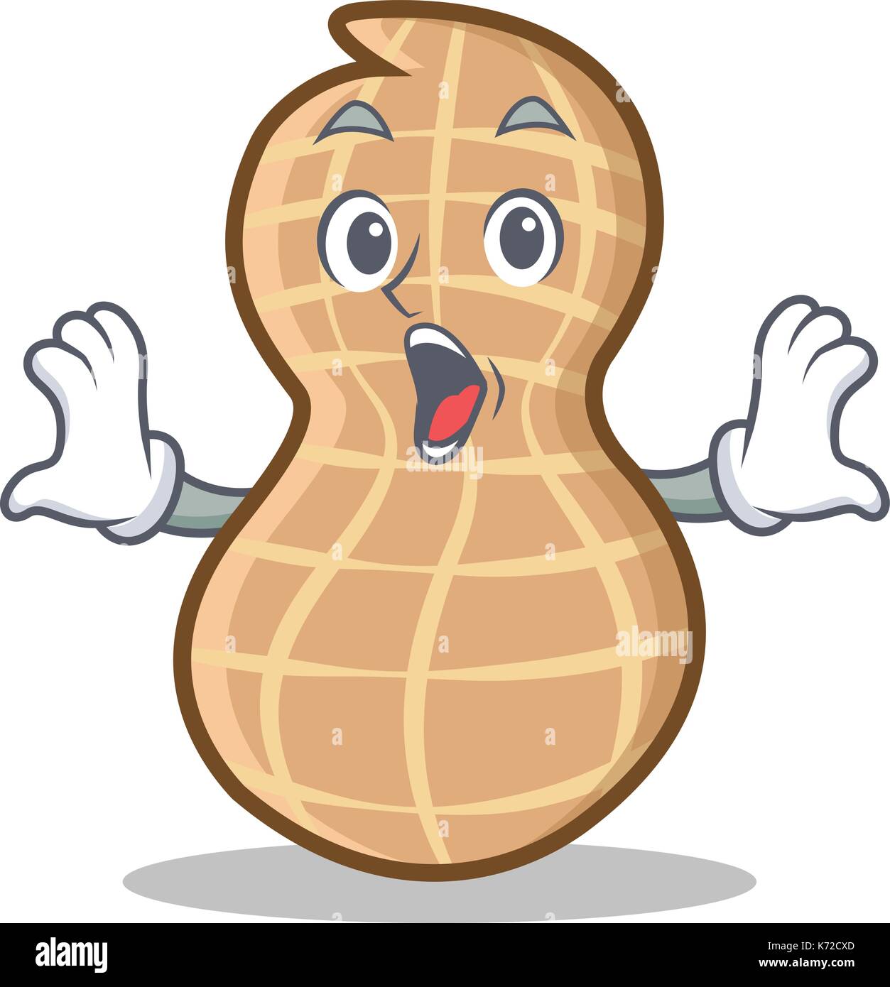 Monkey eat peanut Stock Vector Images - Alamy