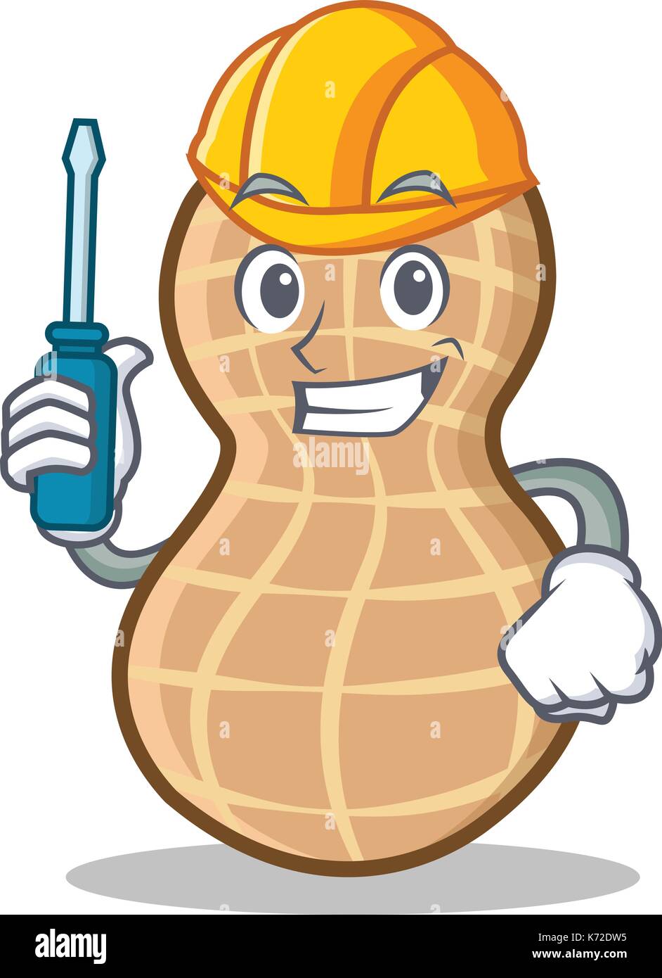 Monkey eat peanut Stock Vector Images - Alamy