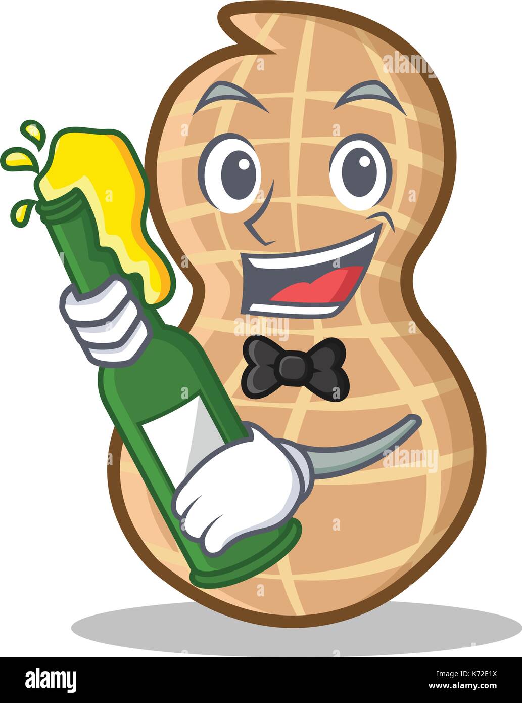 With beer peanut character cartoon style Stock Vector Image & Art - Alamy