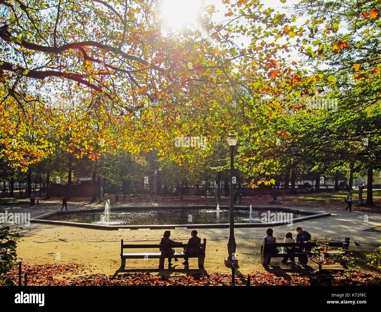 Brussels park autumn hi-res stock photography and images - Alamy