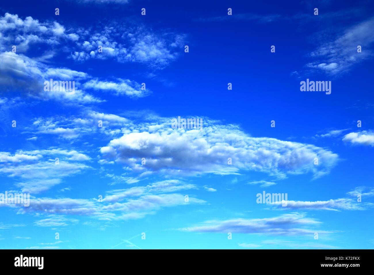 Blue sky with clouds Stock Photo - Alamy