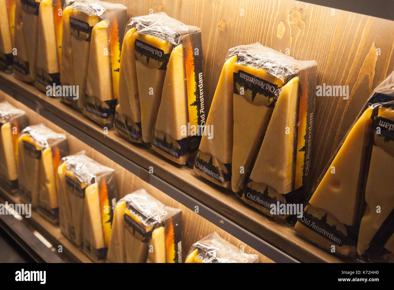 Amsterdam, Netherlands - February 24, 2017: Dutch cheese Old Amsterdam ...