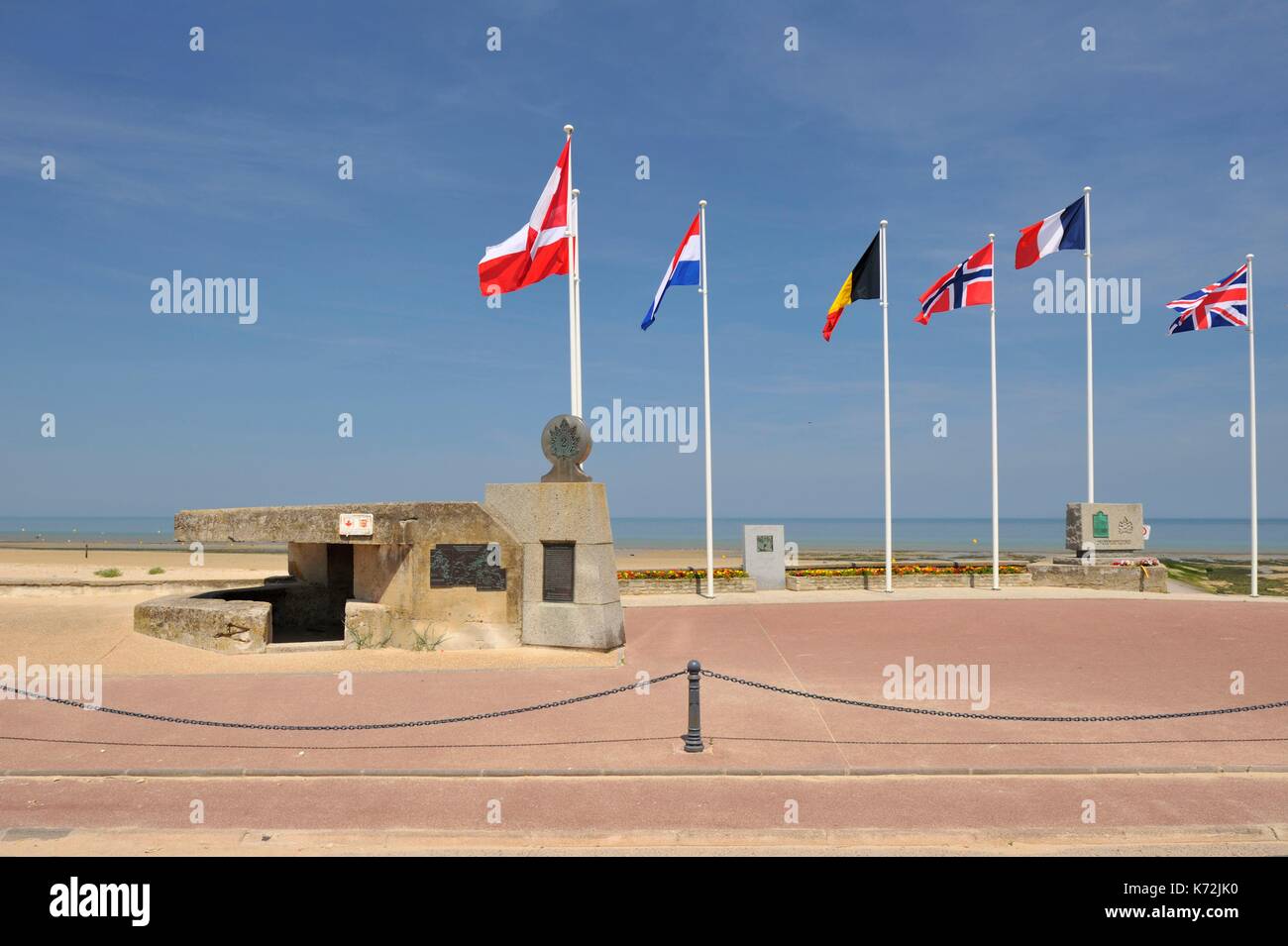 France, Calvados, Bernieres sur Mer, Juno Beach, blockhouse WN28 with ...