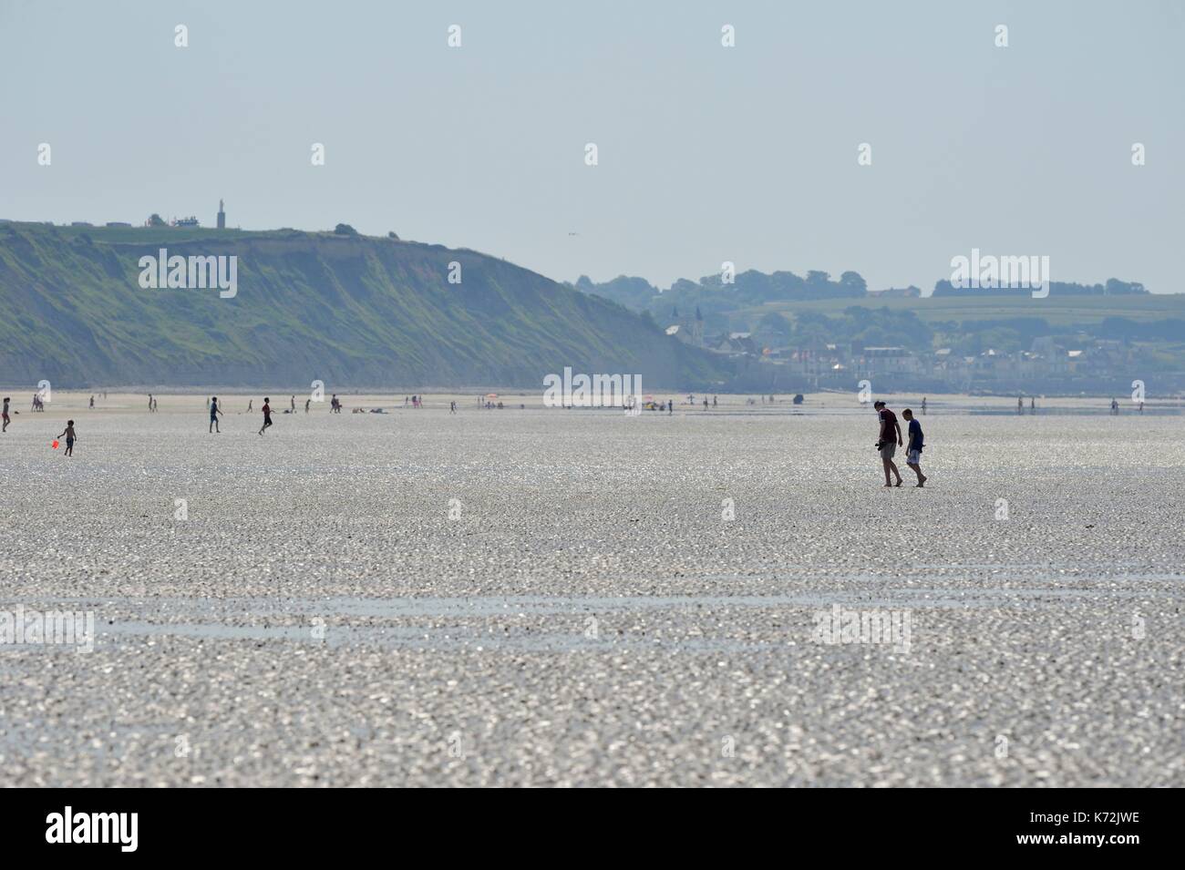 France, Calvados, Asnelles, Gold Beach Normandy landing beach ...