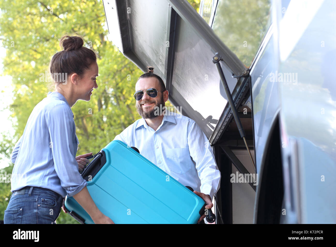 Bus luggage compartment hi-res stock photography and images - Alamy