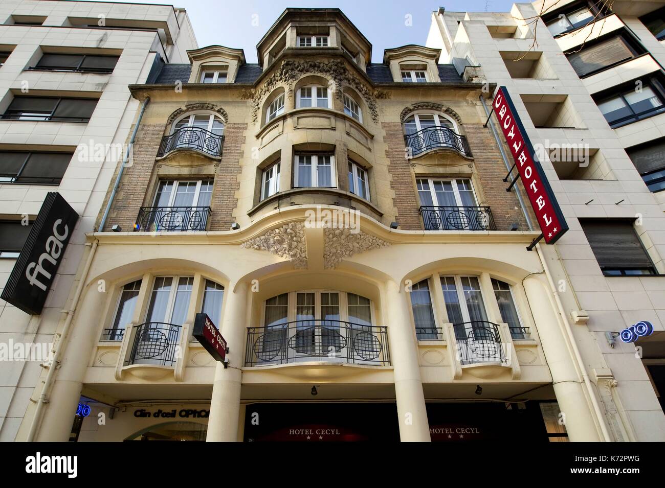 France, Marne, Reims, facade of Art Deco building Stock Photo - Alamy