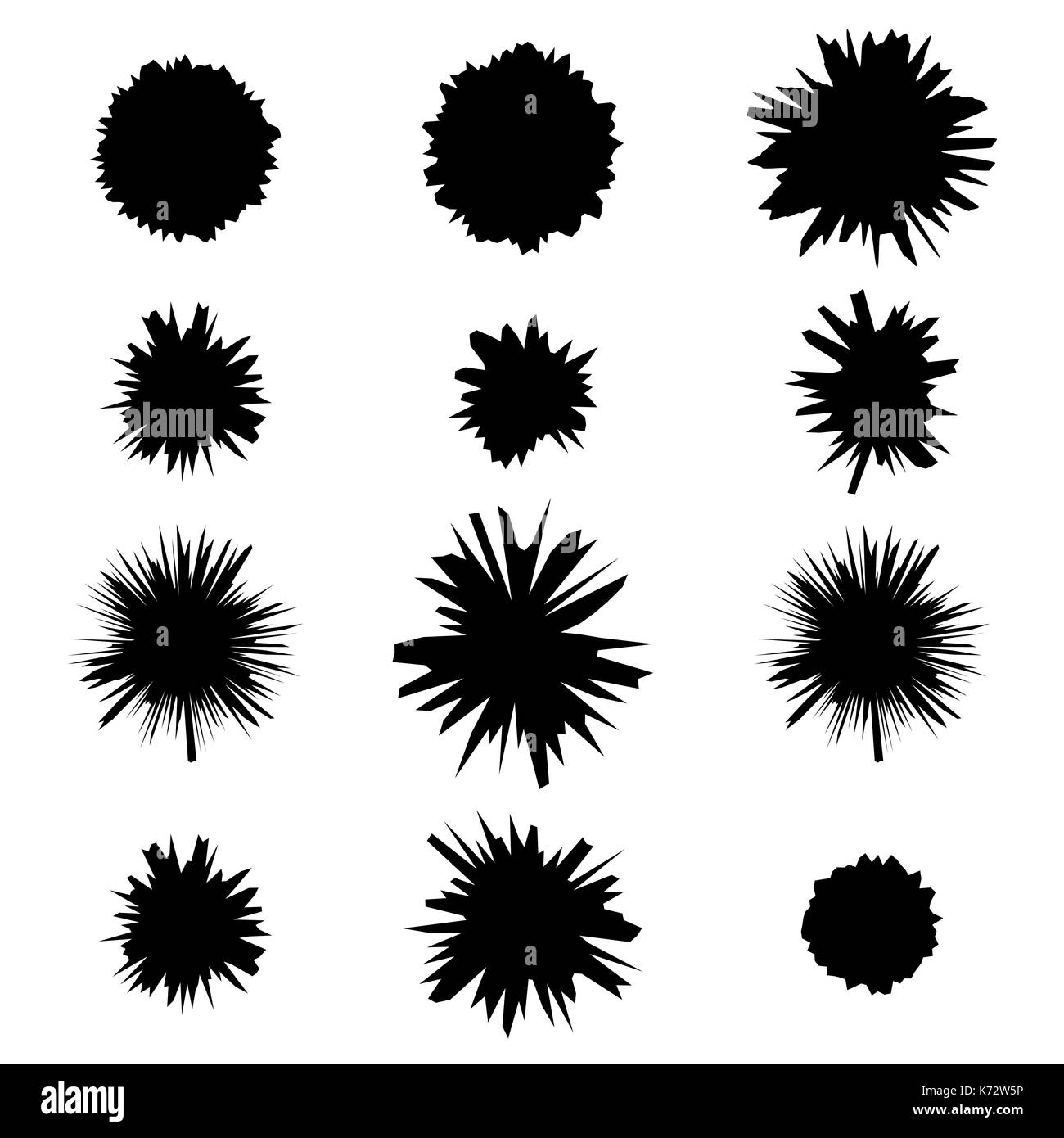 Set of Different Bullet Holes Stock Vector Image & Art - Alamy