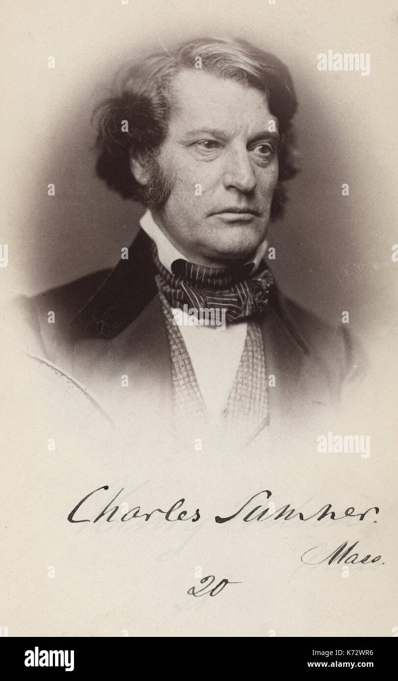 Senator charles sumner hi-res stock photography and images - Alamy