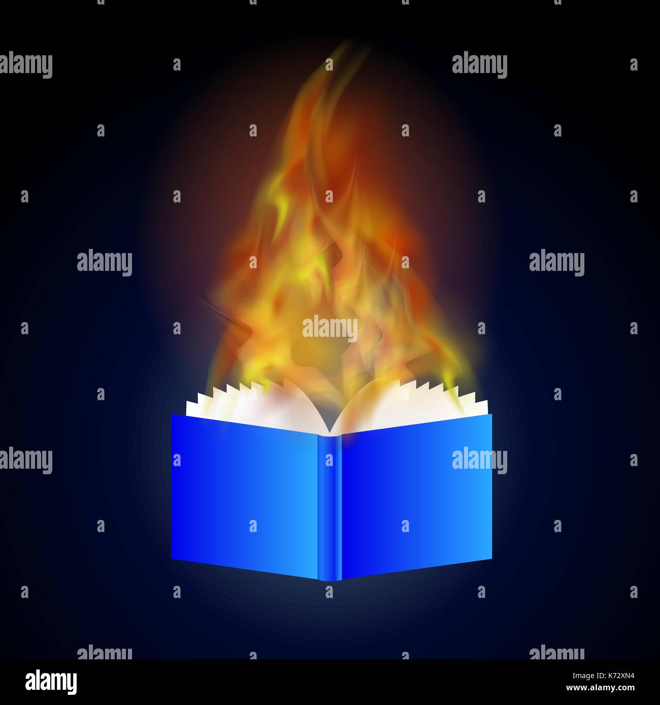 Burning paper Stock Vector Images - Alamy