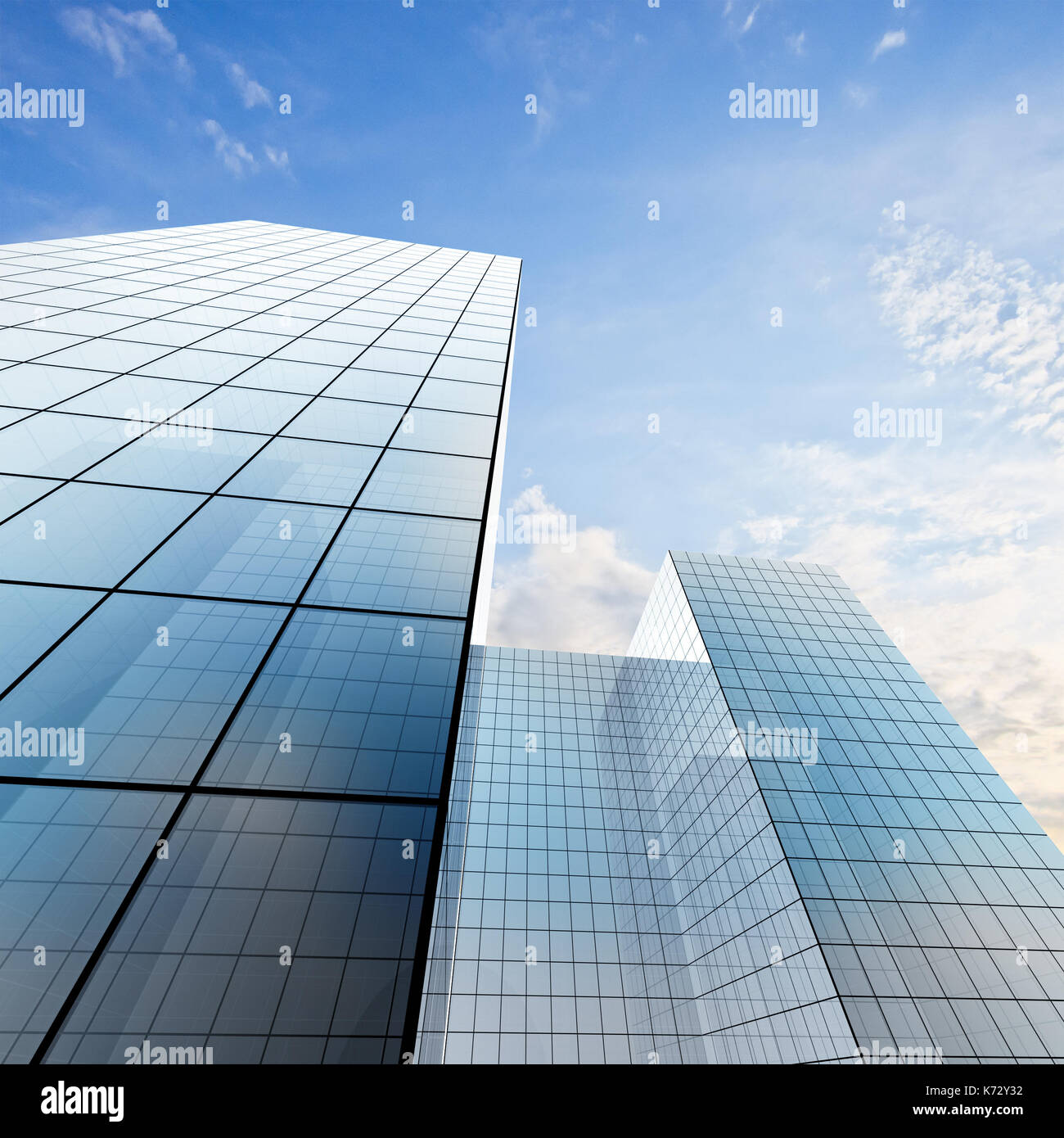 Abstract city scene 3d rendering Stock Photo - Alamy