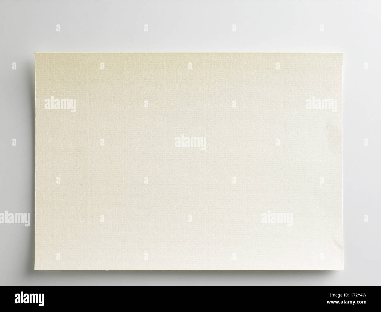 Blank white card isolated on white background Stock Photo - Alamy