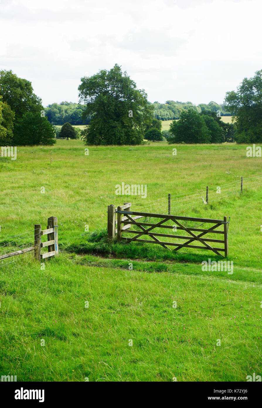 Field entrance open gate hi-res stock photography and images - Alamy