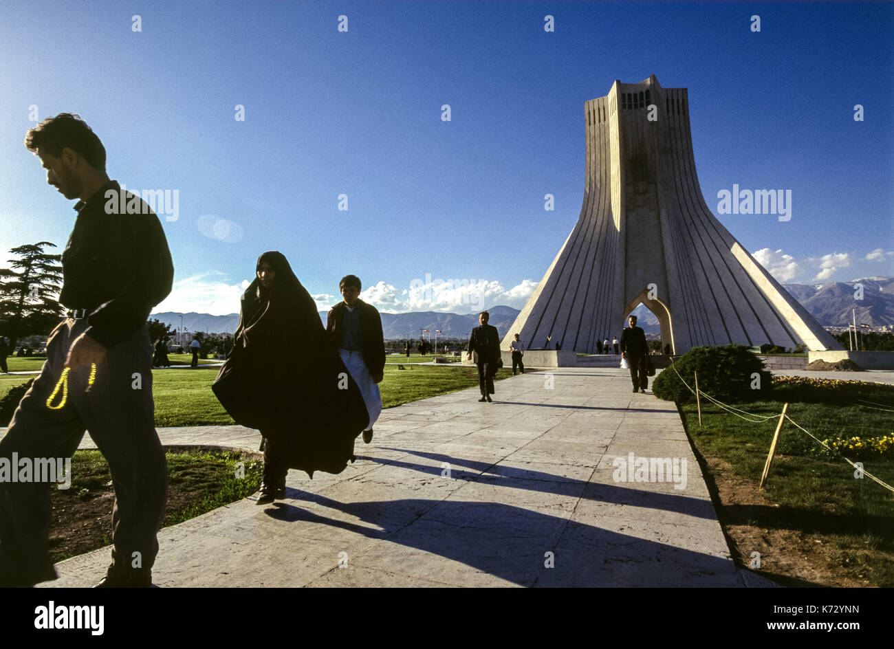 The Azadi tower at Azadi square in Tehran Stock Photo - Alamy