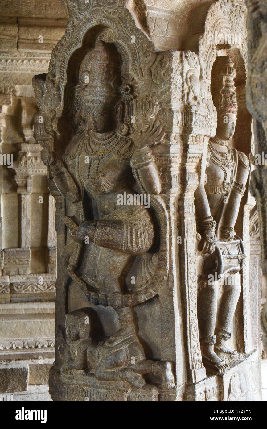 Veerabhadra Temple, Lepakshi India Stock Photo - Alamy