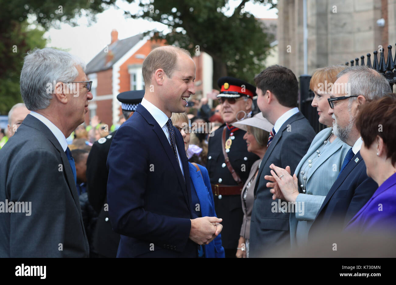 The Duke of Cambridge arrives for his visit to Mersey Care NHS ...