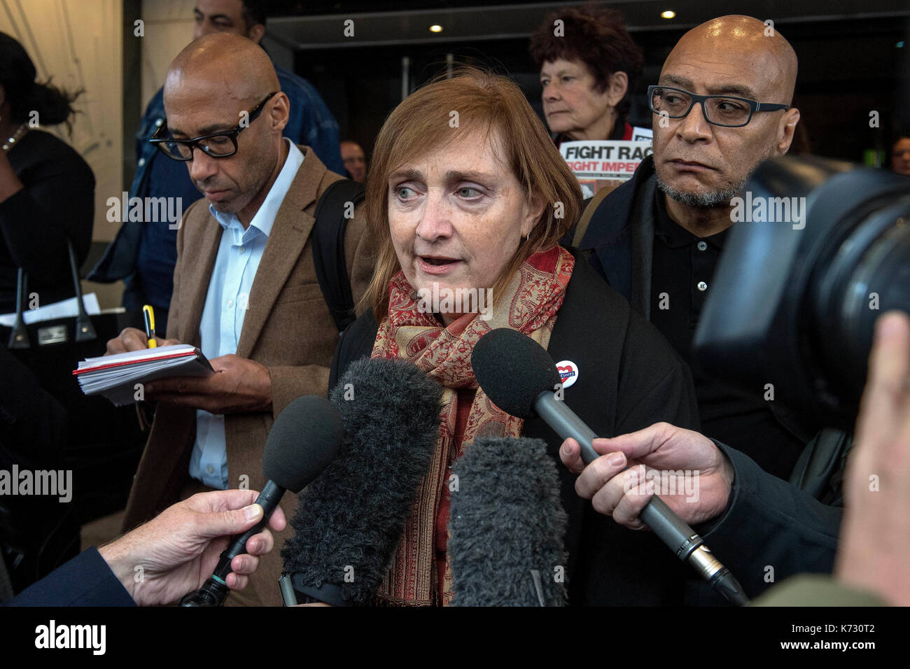 Emma Dent Coad MP for Kensington, after the first preliminary hearing ...