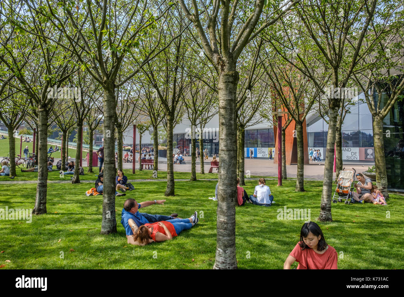 Museumplein Amsterdam, Netherland Stock Photo - Alamy