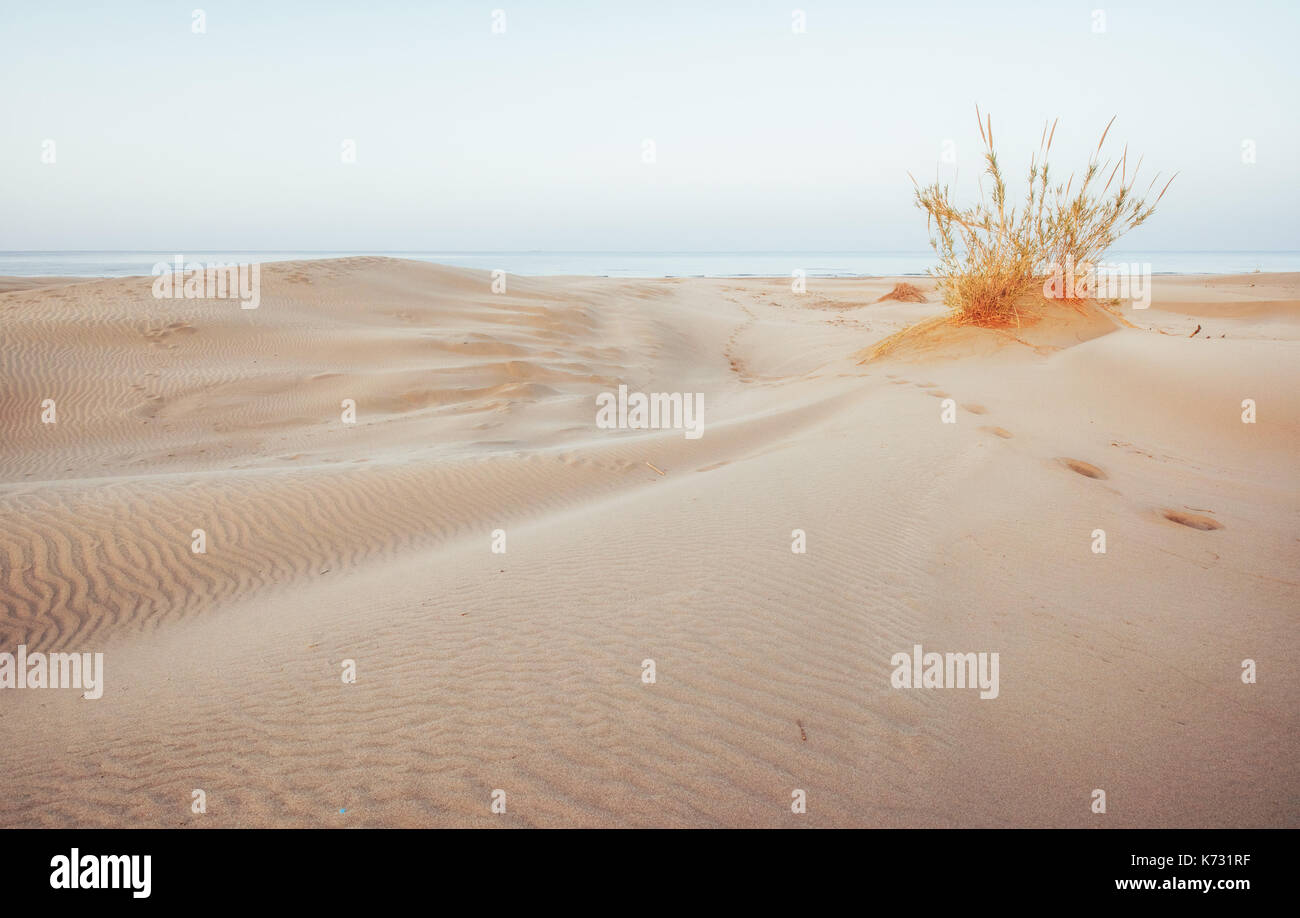 Colorful sunset over mysterious desert in Turkey Stock Photo - Alamy