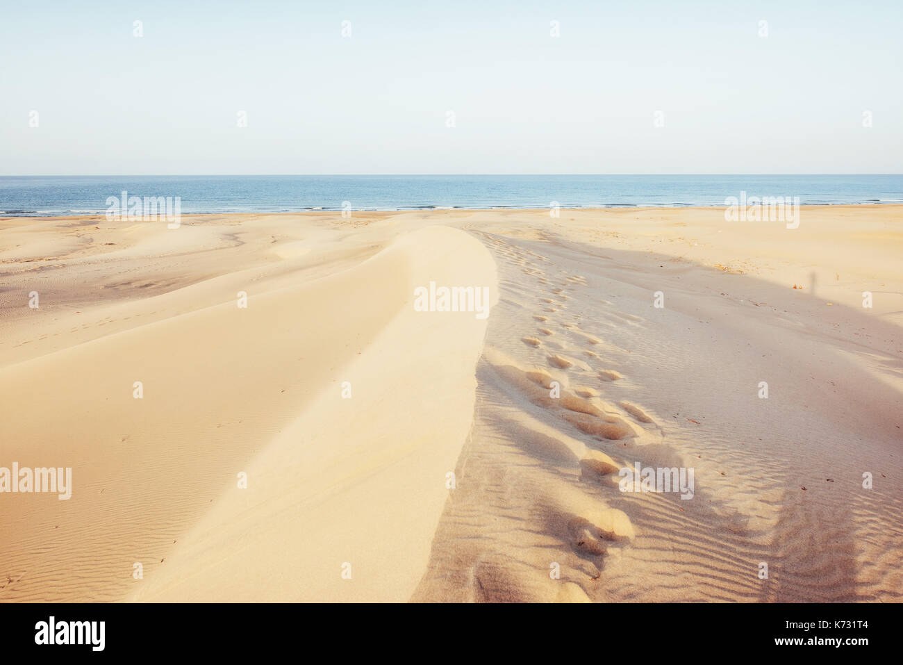 Colorful sunset over mysterious desert in Turkey Stock Photo - Alamy