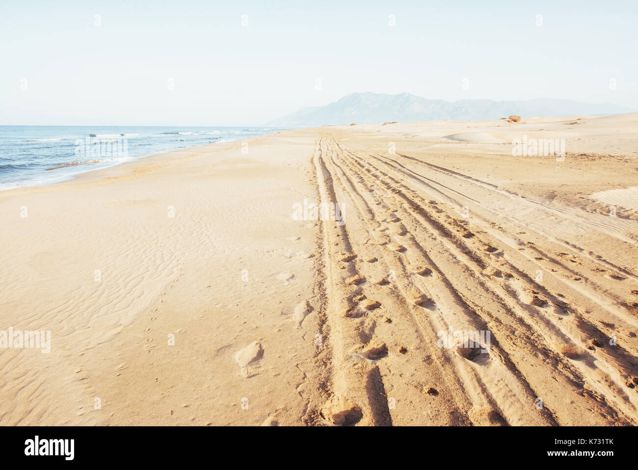 Colorful sunset over mysterious desert in Turkey Stock Photo - Alamy