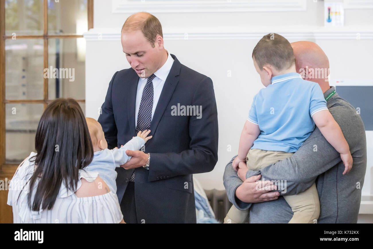 The Duke of Cambridge, meets Rachel Stead with her grandson Archie ...