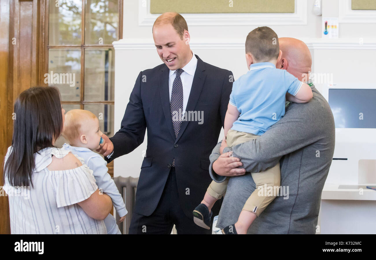 The Duke of Cambridge, meets Rachel Stead with her grandson Archie ...