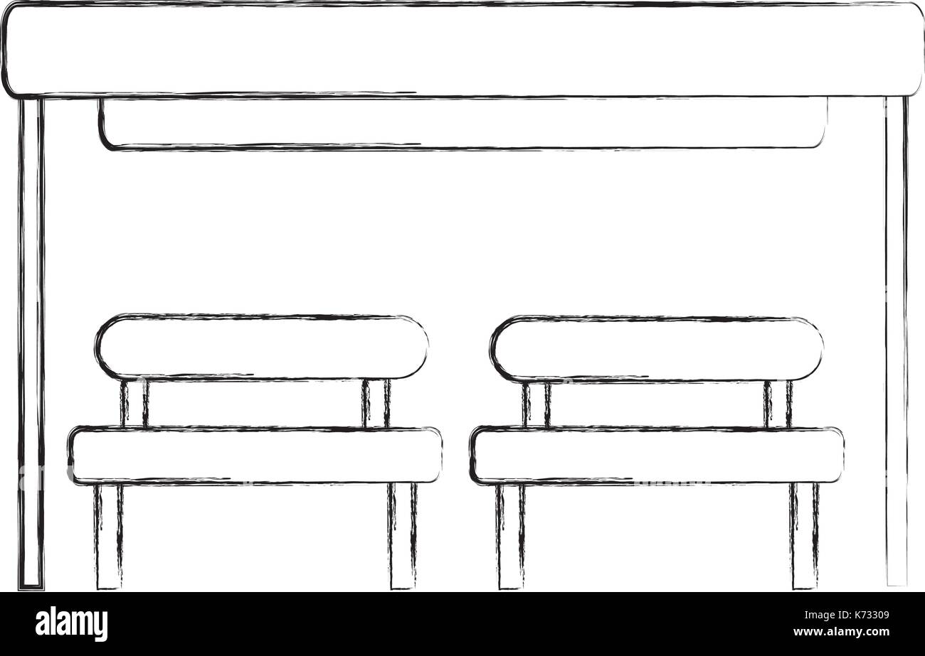 Airport bus stop Black and White Stock Photos & Images - Alamy