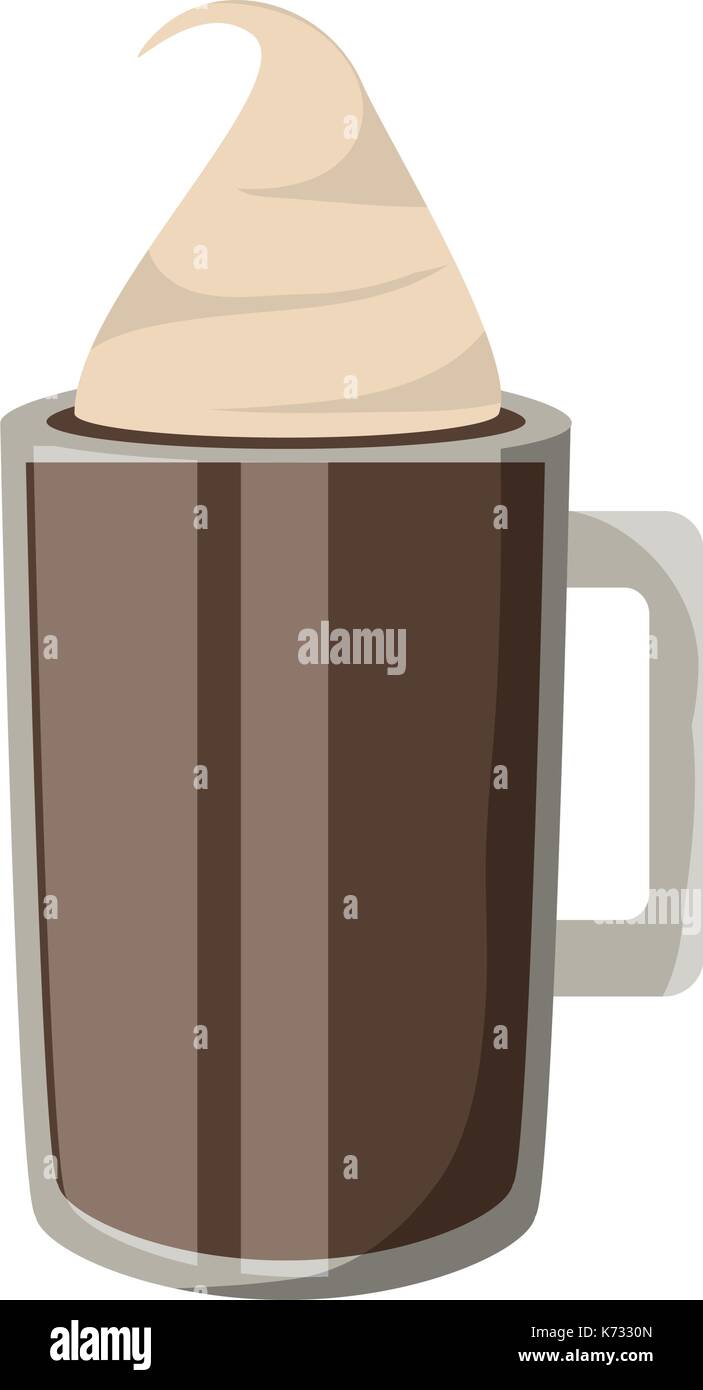 coffee drink icon over white background colorful design vector ...