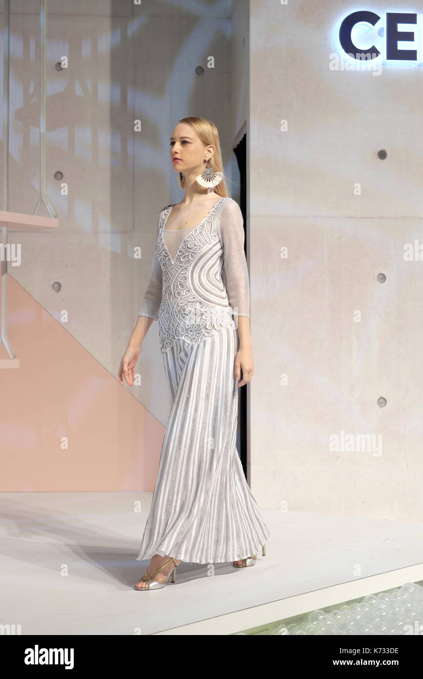 Fashion model on the stage during Centre Stage fashion show as part of ...