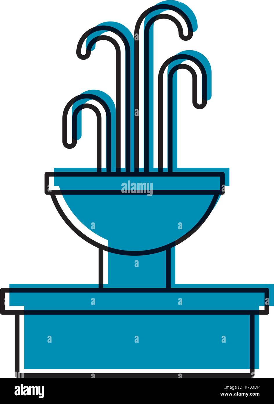 Beautiful water feature Stock Vector Images - Alamy