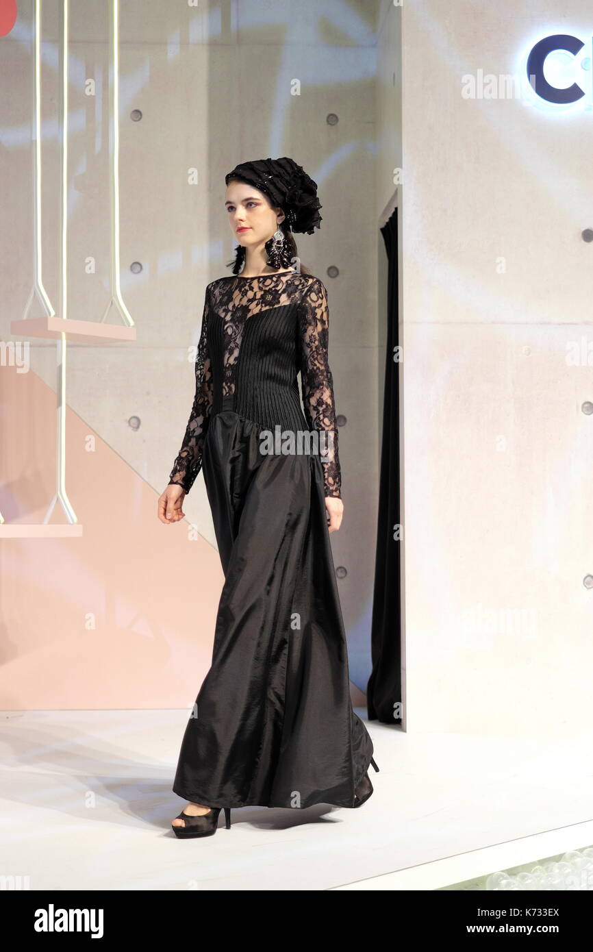 Fashion model on the stage during Centre Stage fashion show as part of ...