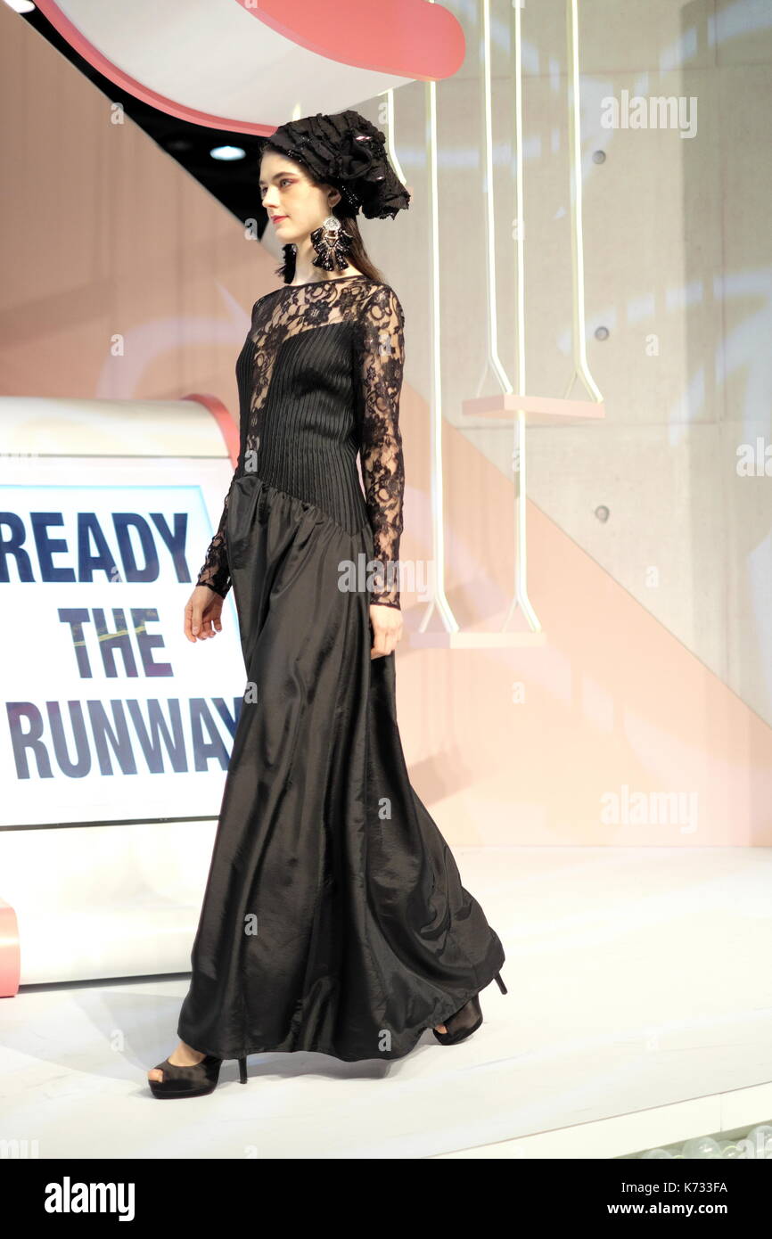 Fashion model on the stage during Centre Stage fashion show as part of ...