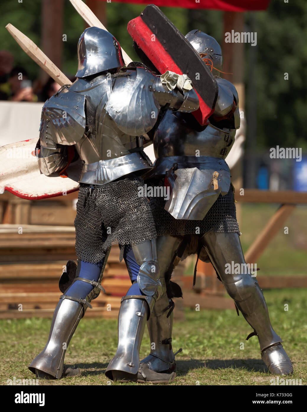 Medieval Knight St Petersburg Russia High Resolution Stock Photography ...