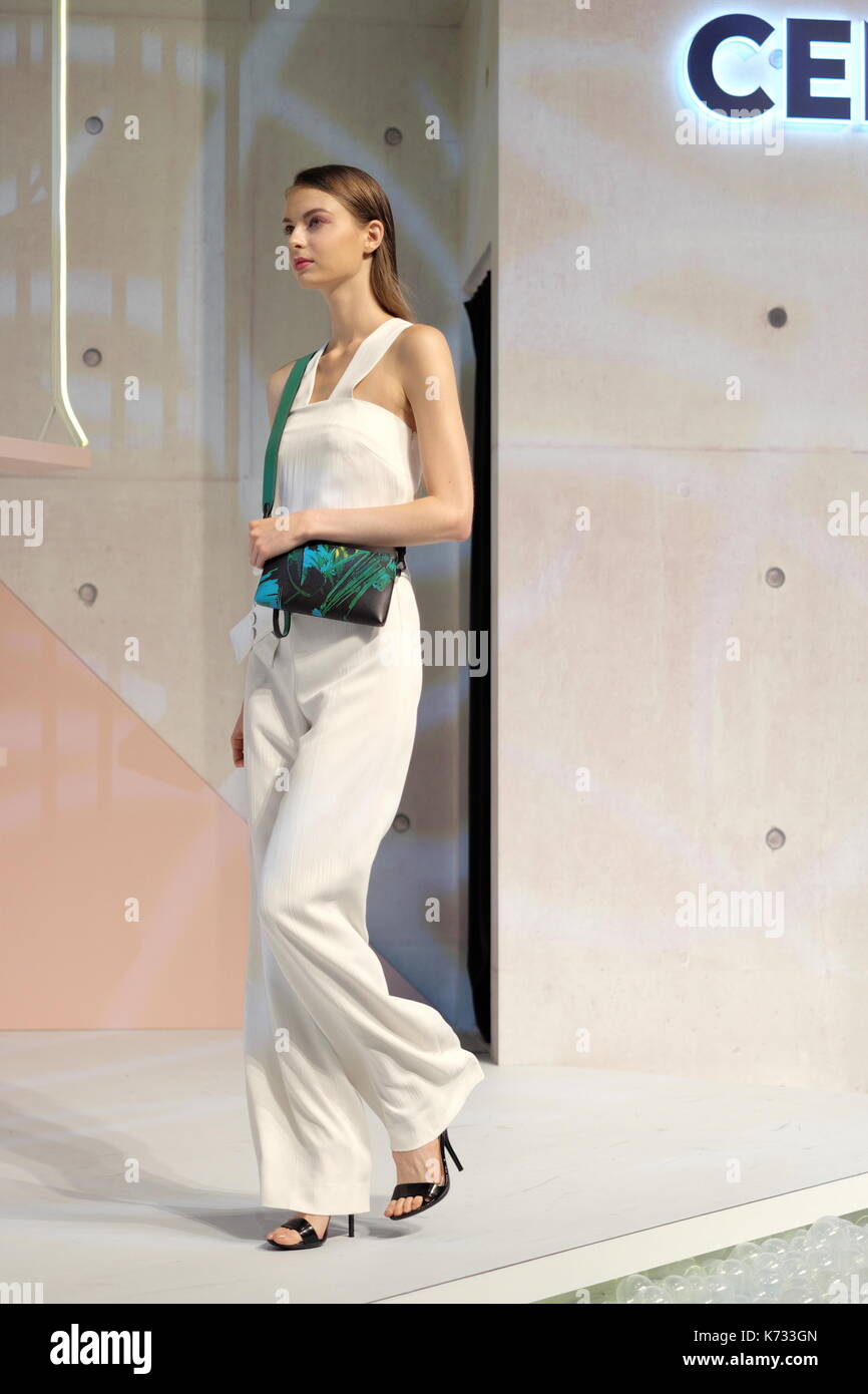 Fashion model on the stage during Centre Stage fashion show as part of ...