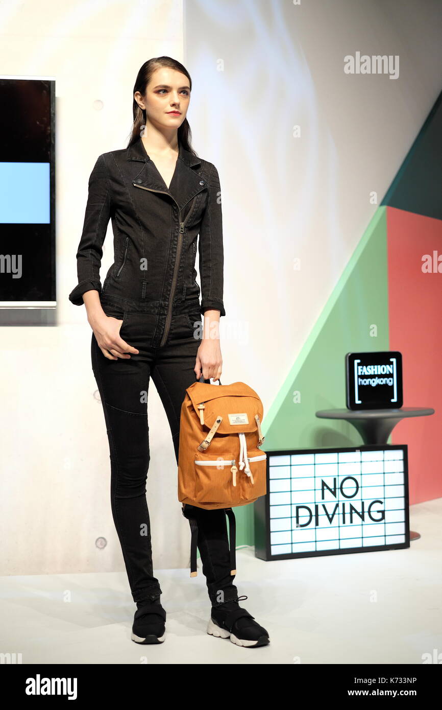 Fashion model on the stage during Centre Stage fashion show as part of ...