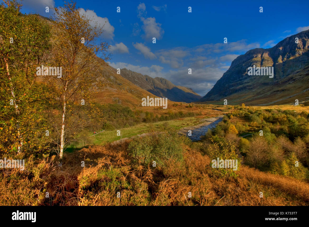 Autumn scene in Glencoe, West Highlands Stock Photo - Alamy