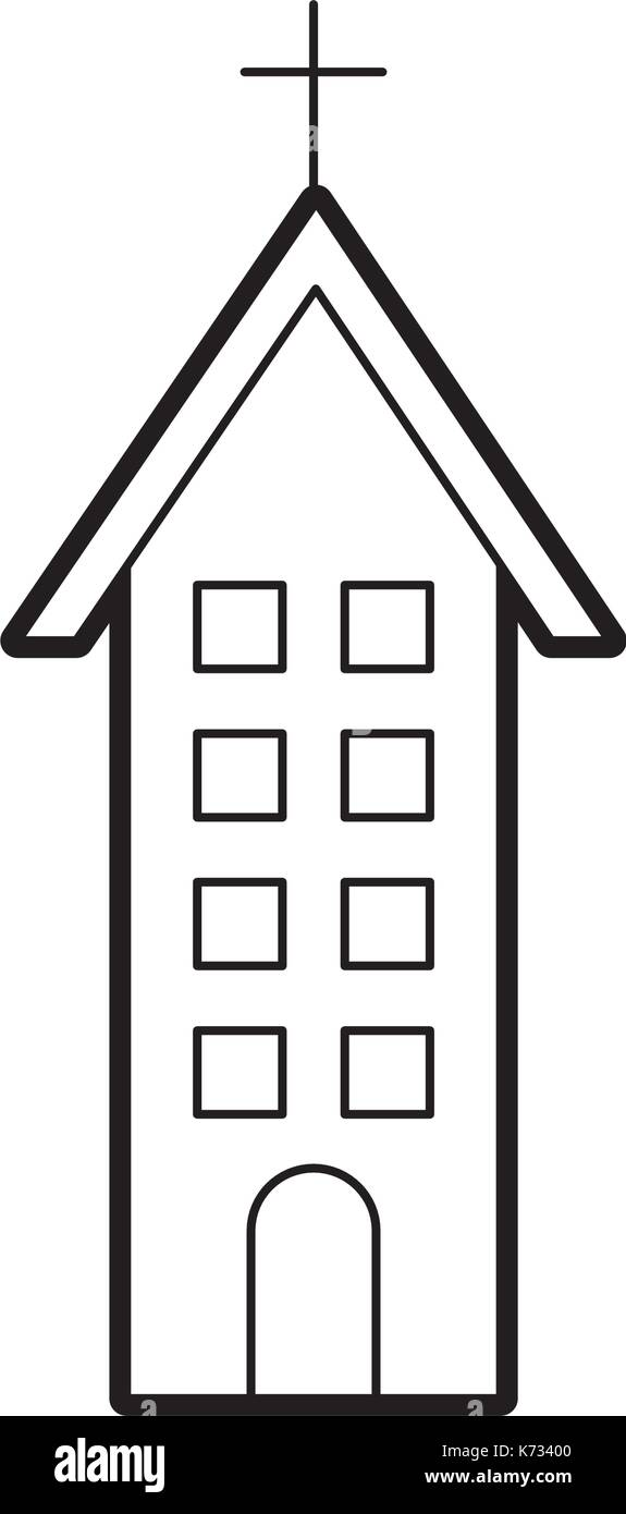 church building christian religion architecture Stock Vector Image ...