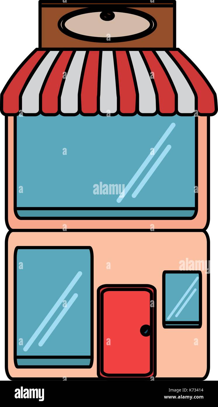 store icon over white background colorful design vector illustration ...