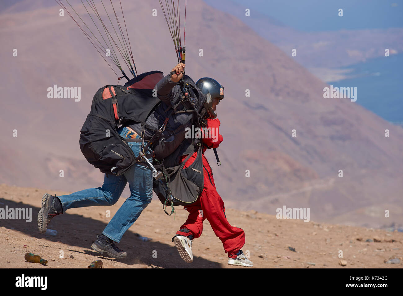 Tandem Paragliding Take Off