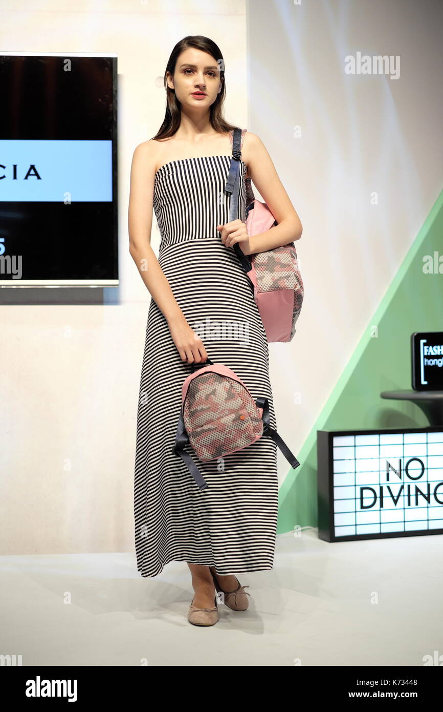 Fashion model on the stage during Centre Stage fashion show as part of ...