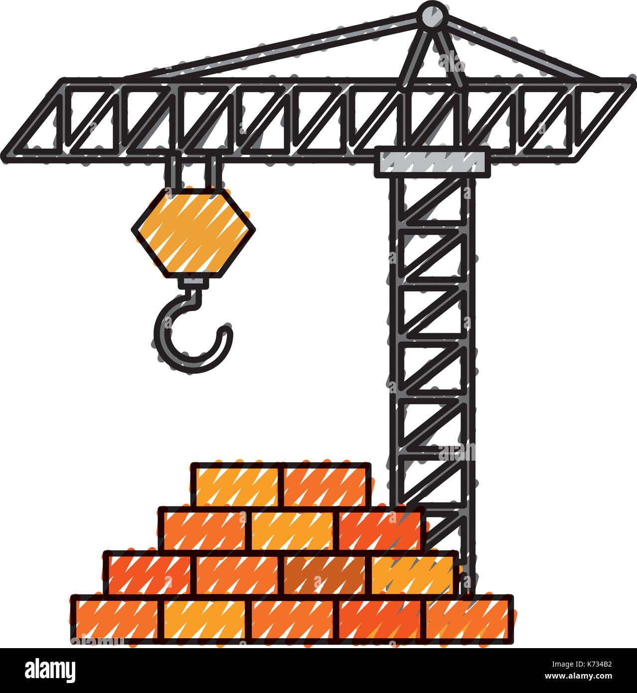 Construction site new high Stock Vector Images - Alamy