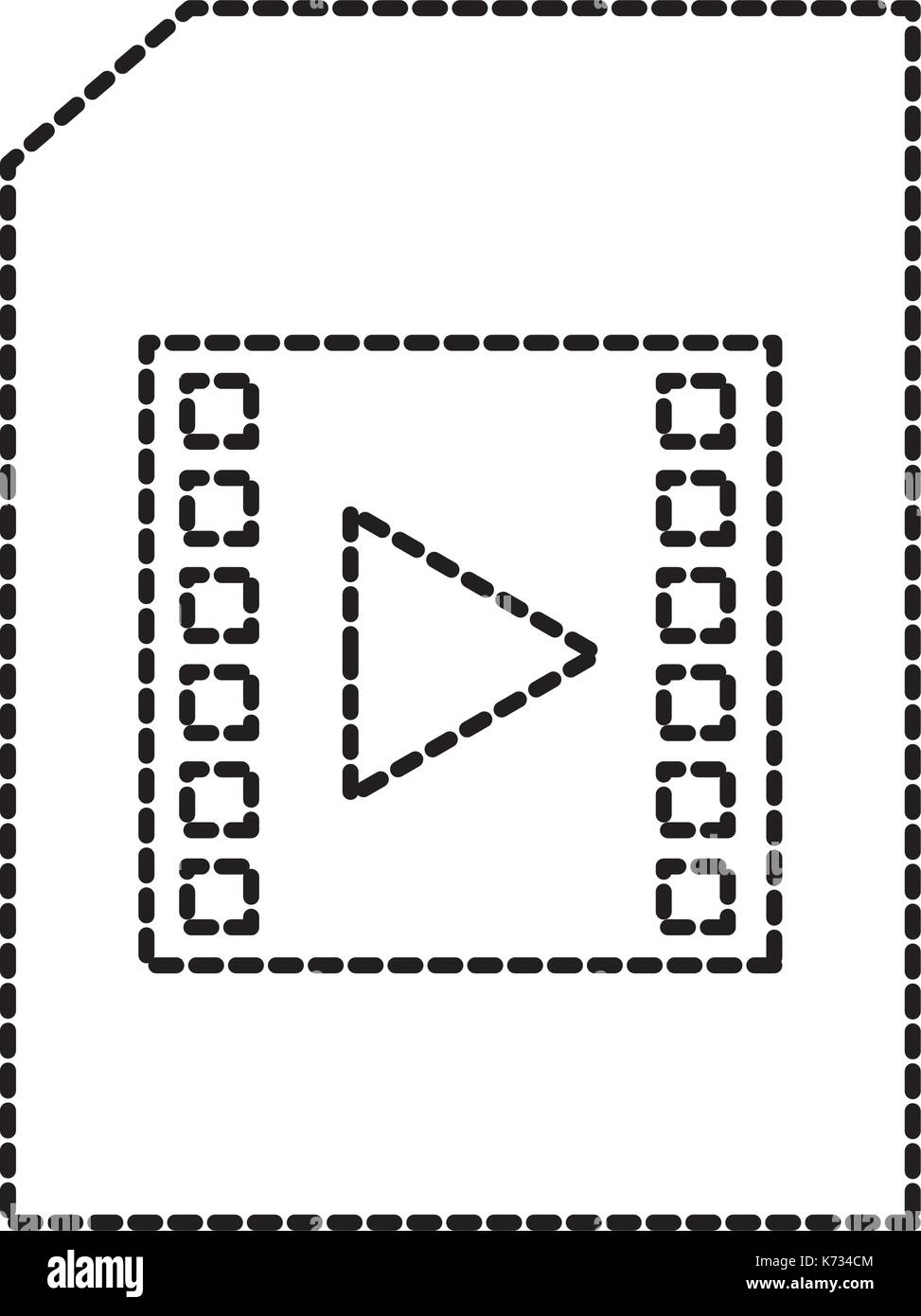 document file movie film player online digital Stock Vector Image & Art ...