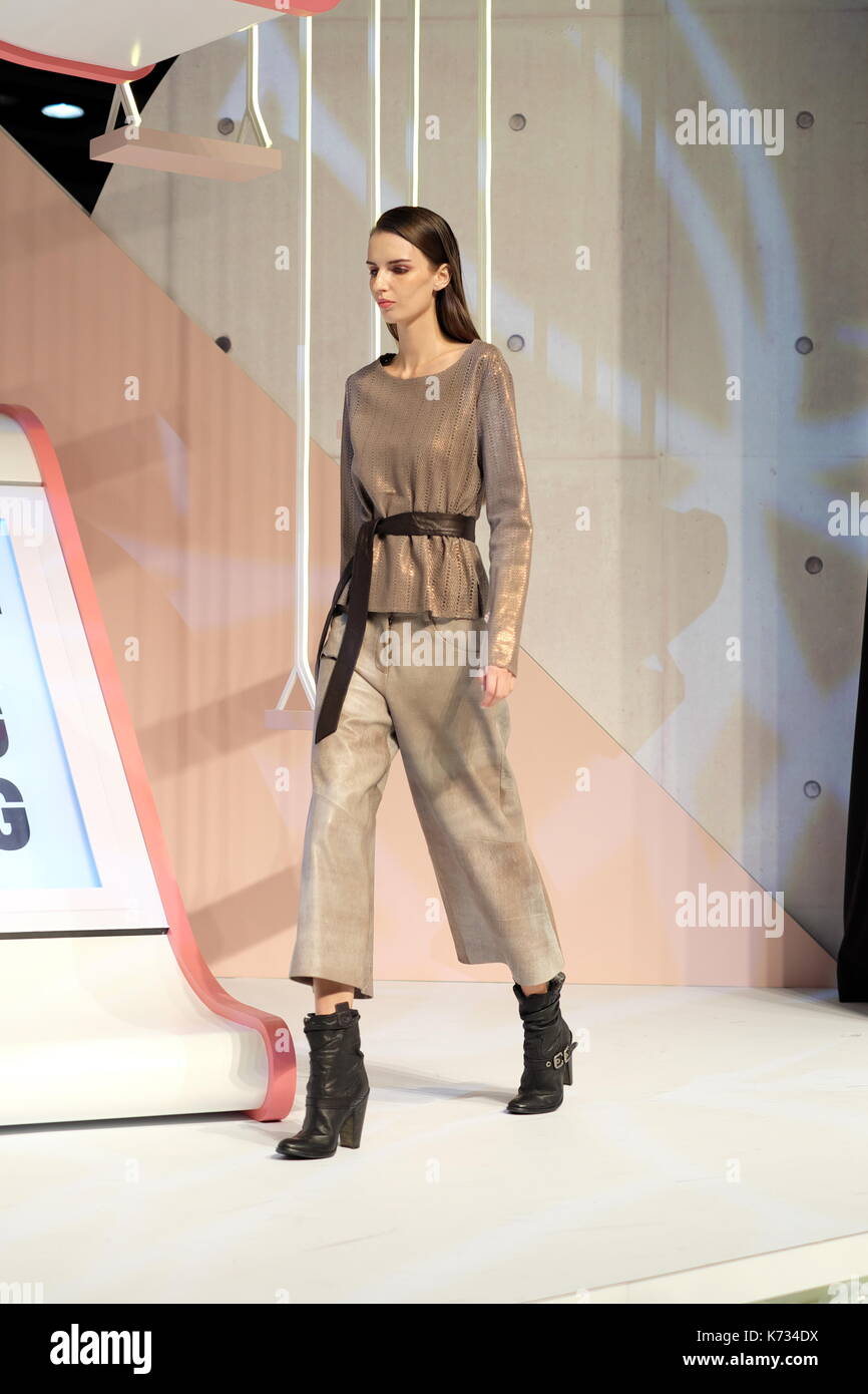 Fashion model on the stage during Centre Stage fashion show as part of ...