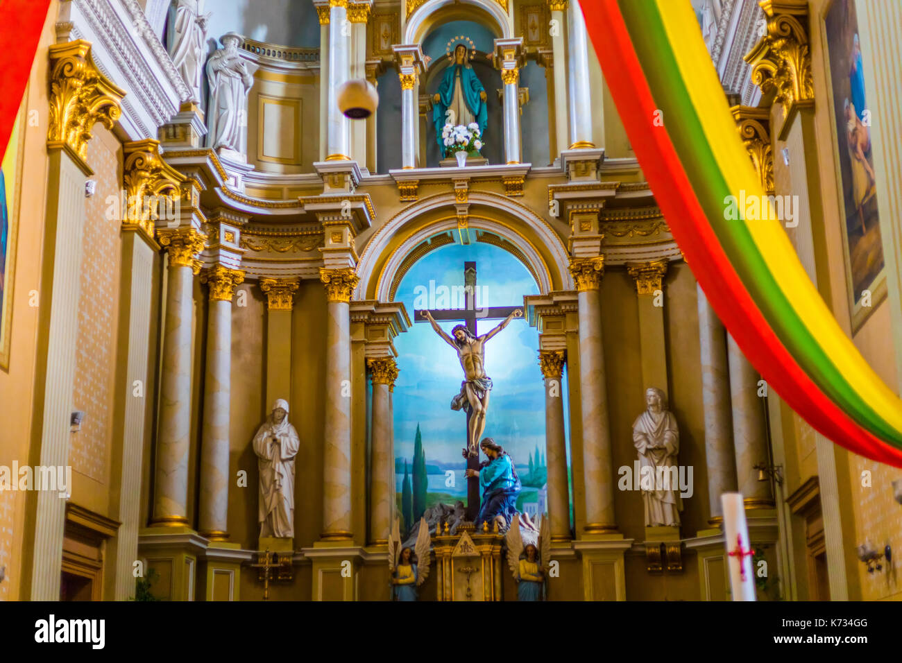 Joniskis Sant Church of the Assumption of the Virgin Mary. Lithuania ...