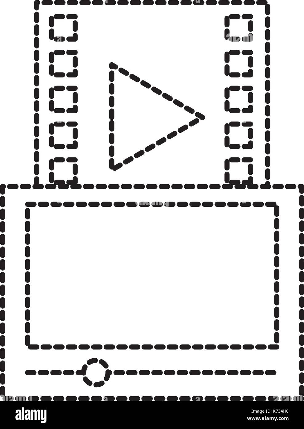 tablet movie player dgital technology online Stock Vector Image & Art ...