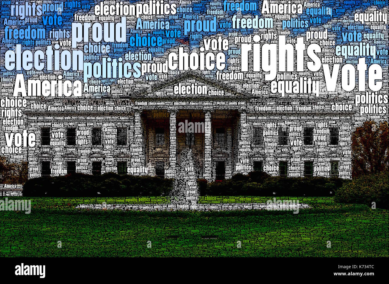 Presidential word made from hi-res stock photography and images - Alamy