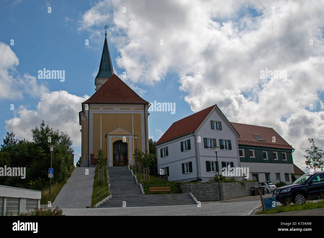 Parish Church of St Kreuz, Breitenthal, Günzburg, Bavaria, Germany ...