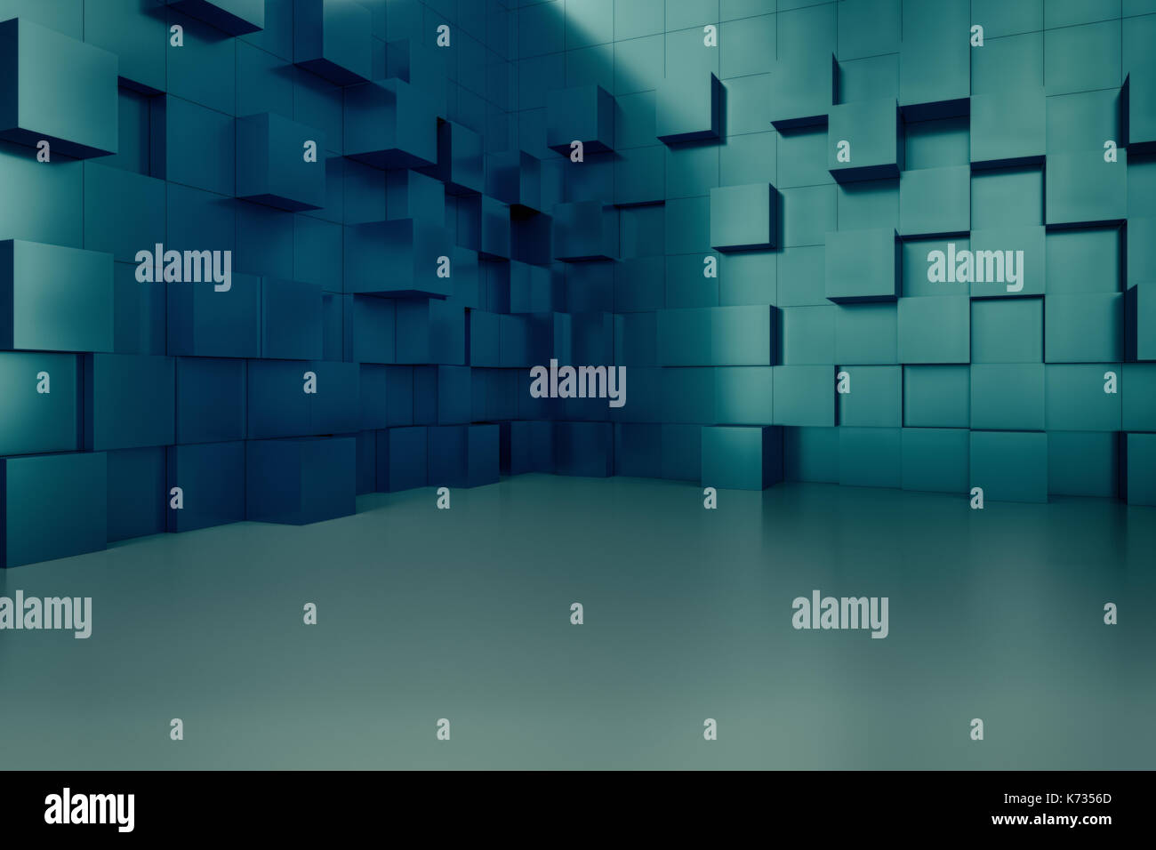 3D rendering abstract cubes wall Stock Photo - Alamy