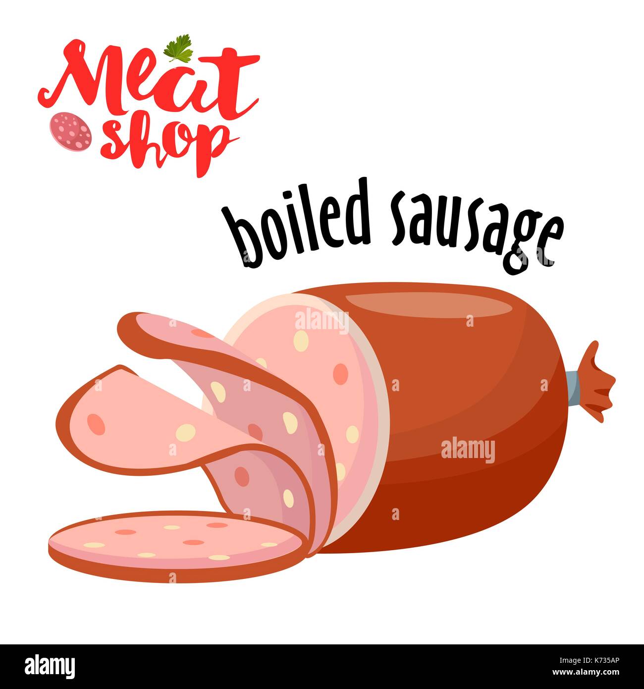 Boiled pork ribs Stock Vector Images - Alamy
